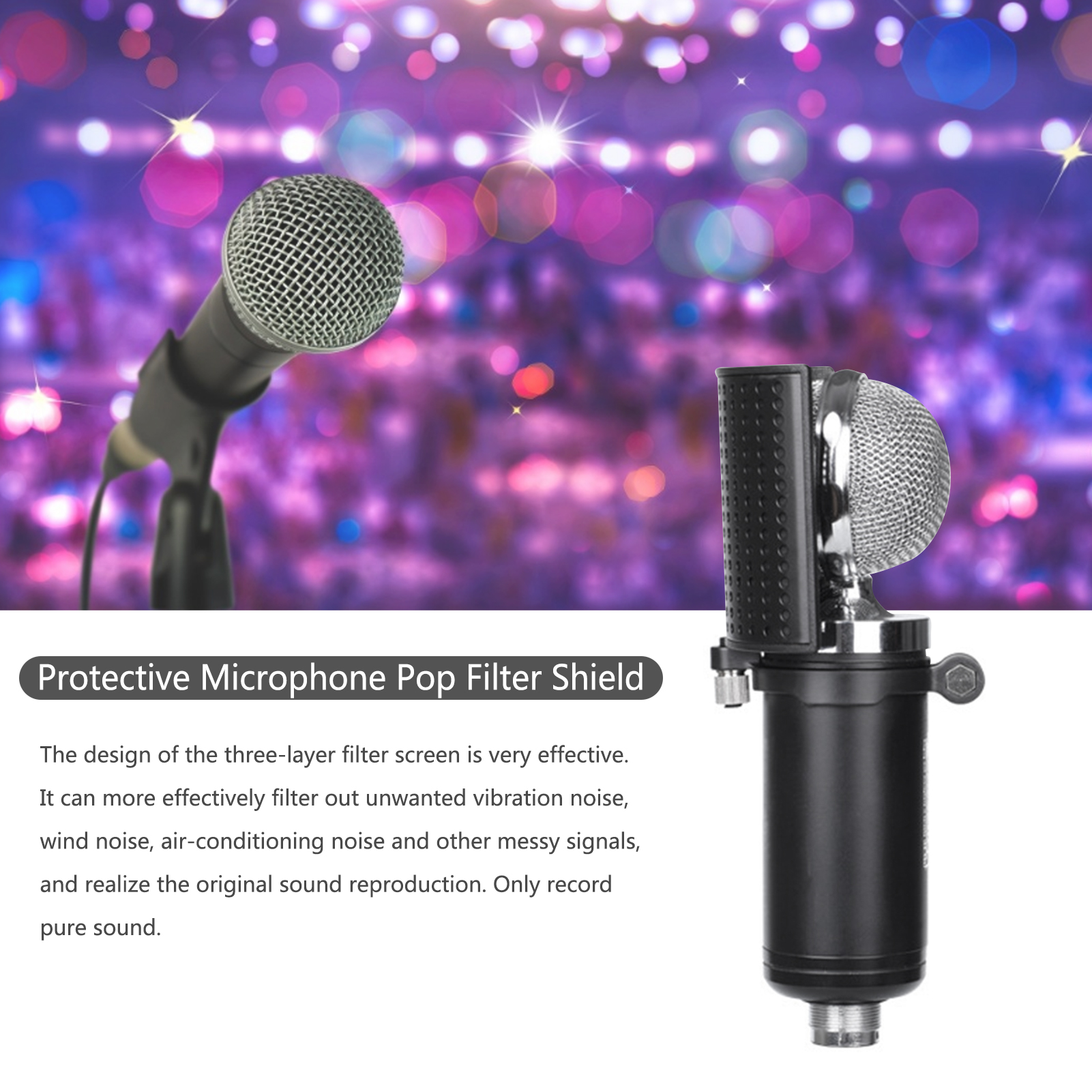Mic Filter Screen Protective Microphone Pop Filter... – Grandado