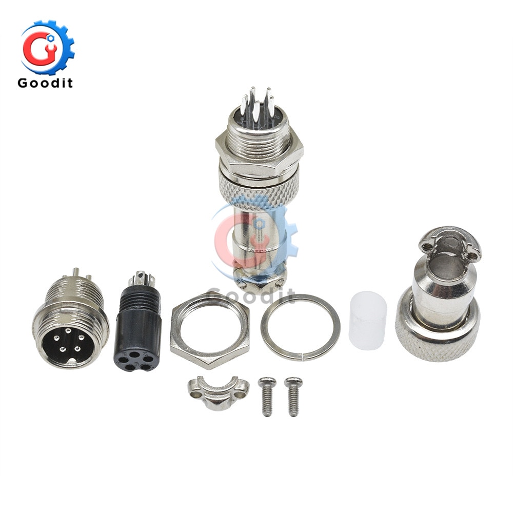 1set GX12 2/3/4/5/6/7 Pin Mannelijke & Vrouwelijke... – Grandado