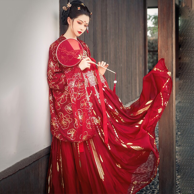 Women'S Red Hanfu Ancient Chinese Costume Traditio... – Vicedeal