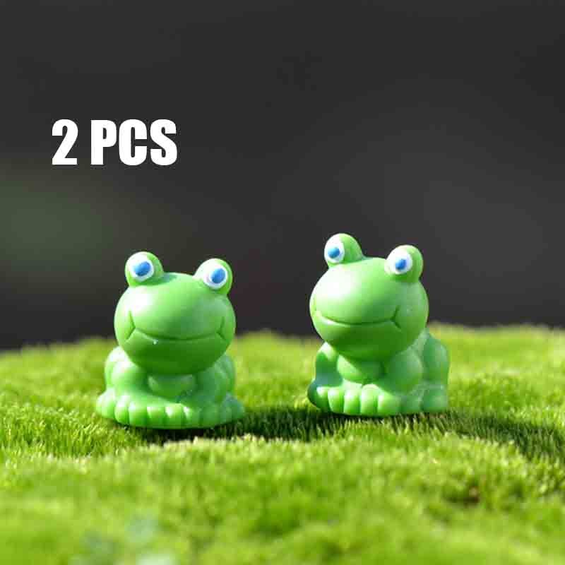 3 Style Cute Frog Mini Resin Crafts Fairy Garden M... – Grandado