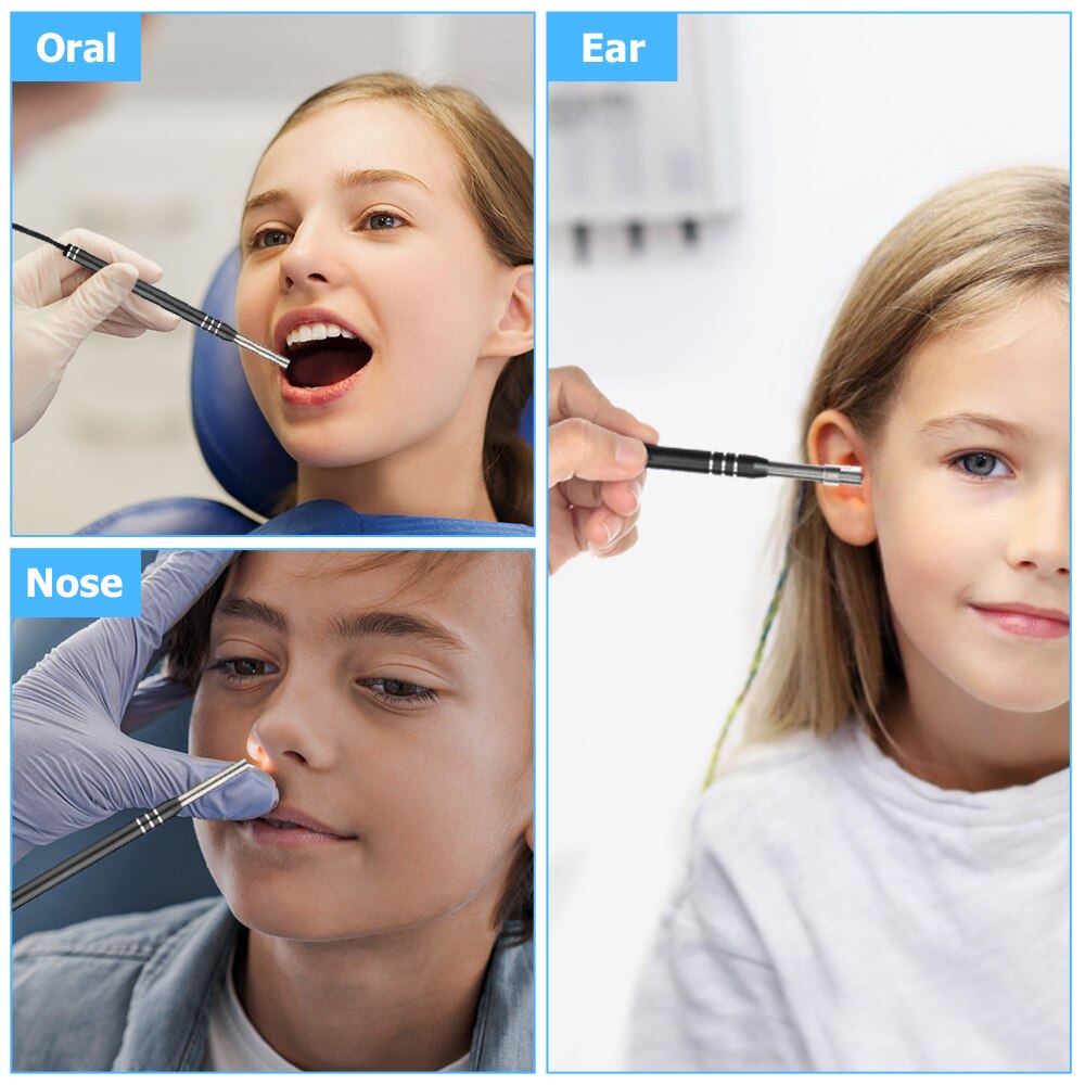 3 in 1 Ear Endoscope HD Visual Otoscope Ear Pick 5... – Grandado