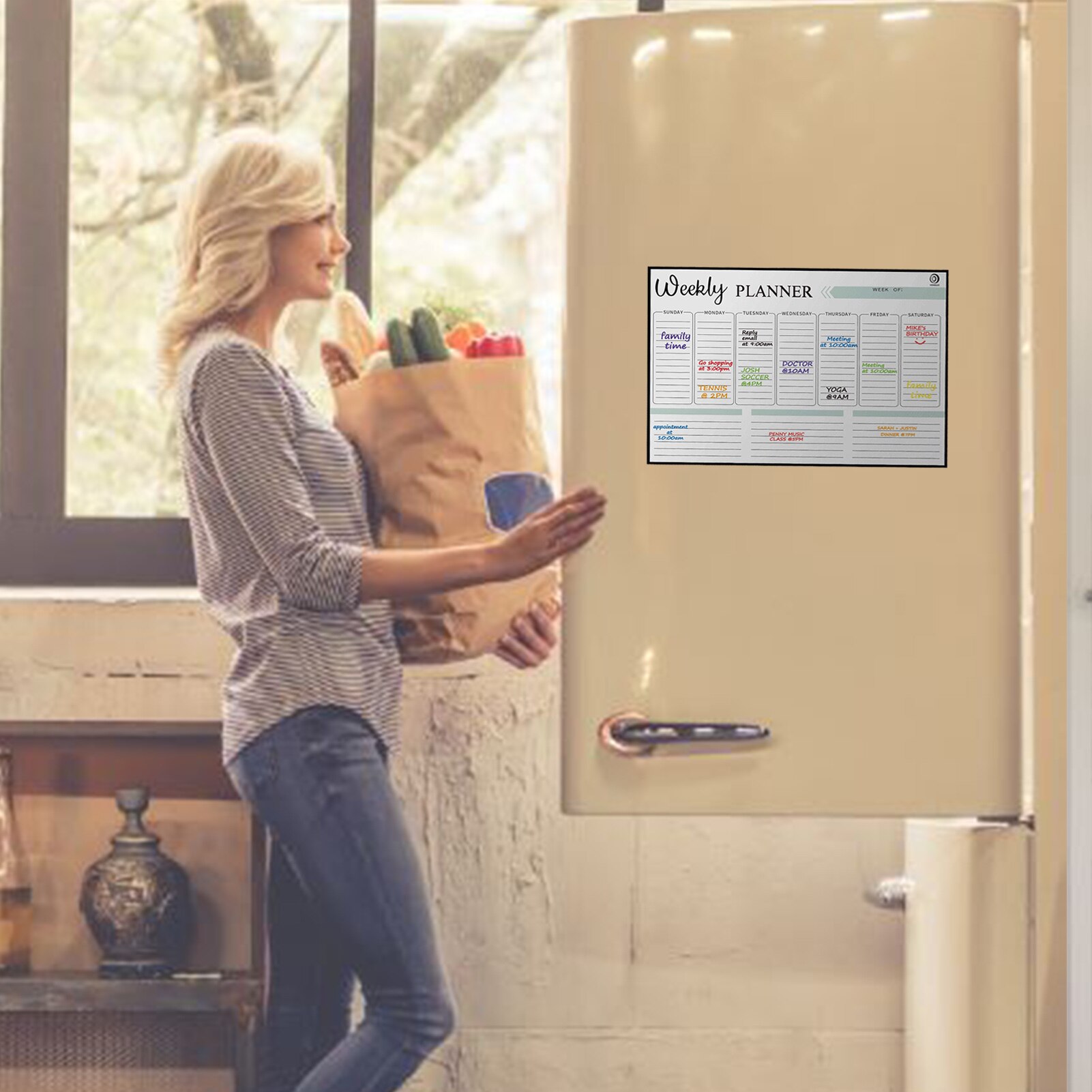 Erasable Calendar Stickers Set Weekly And Monthly ... – Grandado