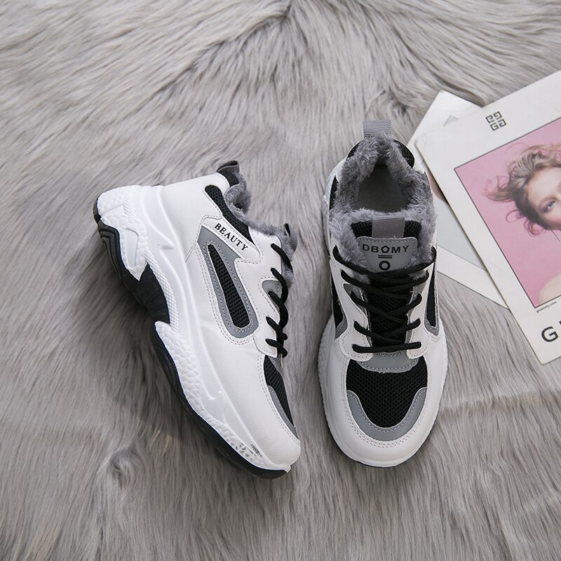 Winter Snow Women Skool Walking Shoes Ski-Hi Sneak... – Grandado