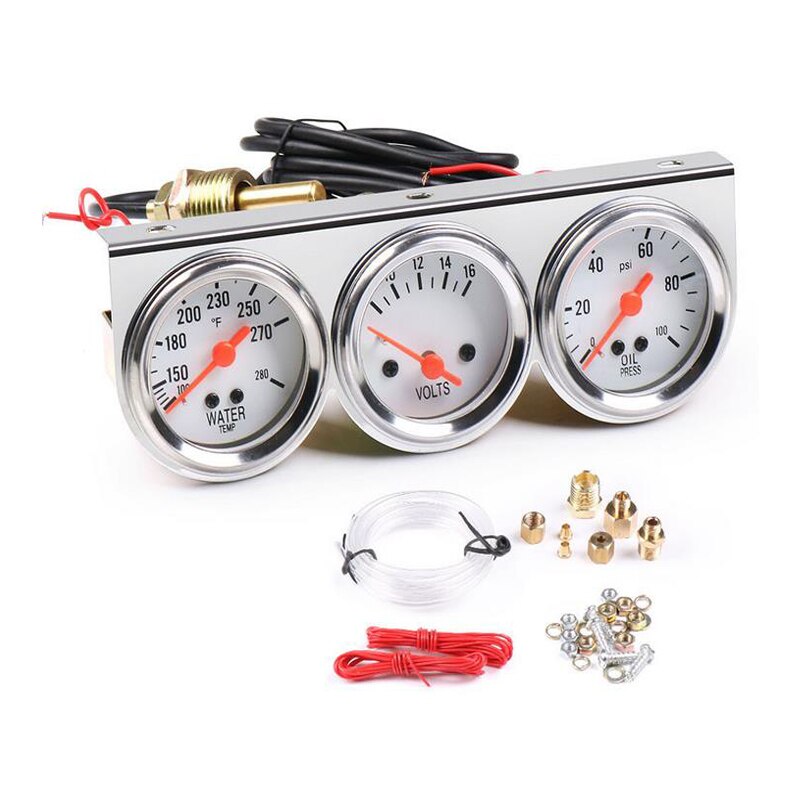 3 In 1 Triple Auto Auto Gauge Sets, gauge Kit Olie... – Grandado