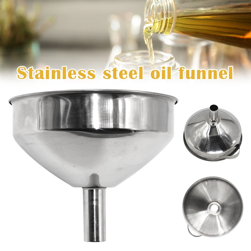 Stainless Steel Cone Funnel Pour Oil Liquid Funnel... – Grandado