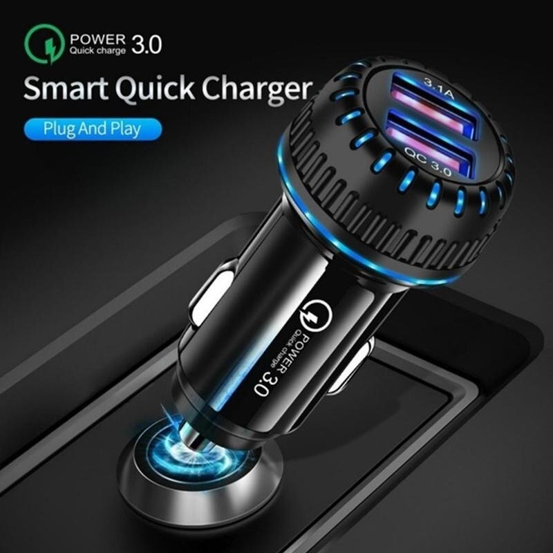 Car USB Fast Charger 3.1A Double Port USB Car Char... – Grandado