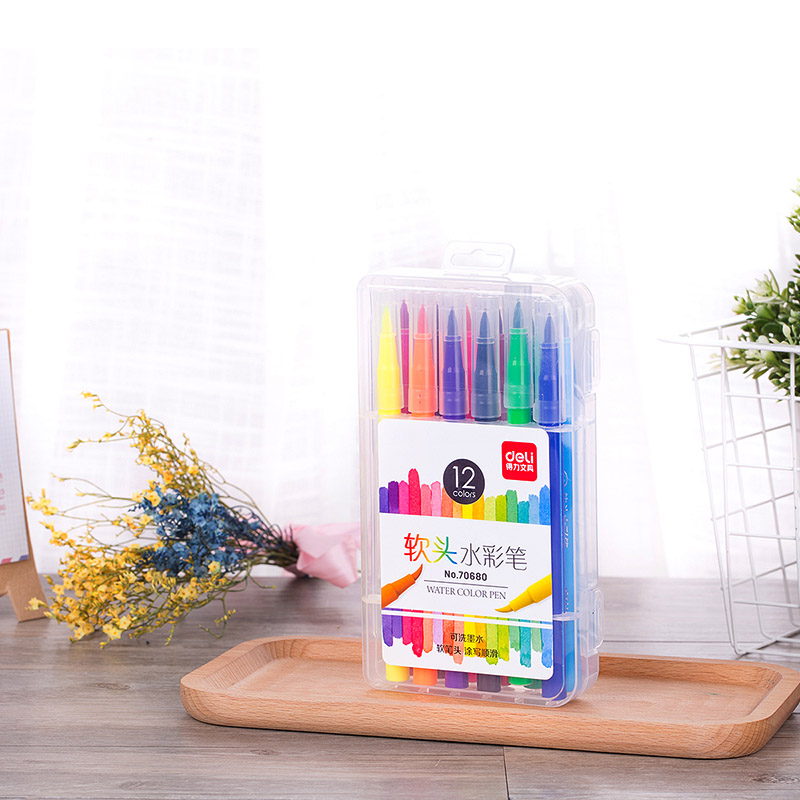 12/24/36 Colors Watercolor Brush Markers Pen Set f... – Grandado