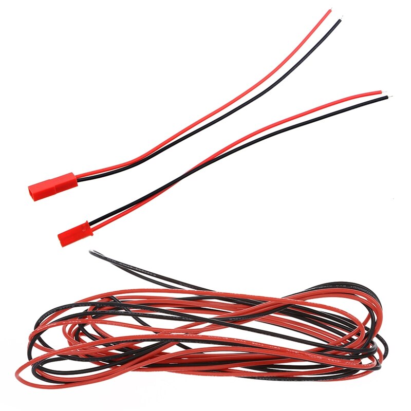 2x 18 Gauge AWG Silicone Rubber Wire Cable Red Bla... – Vicedeal