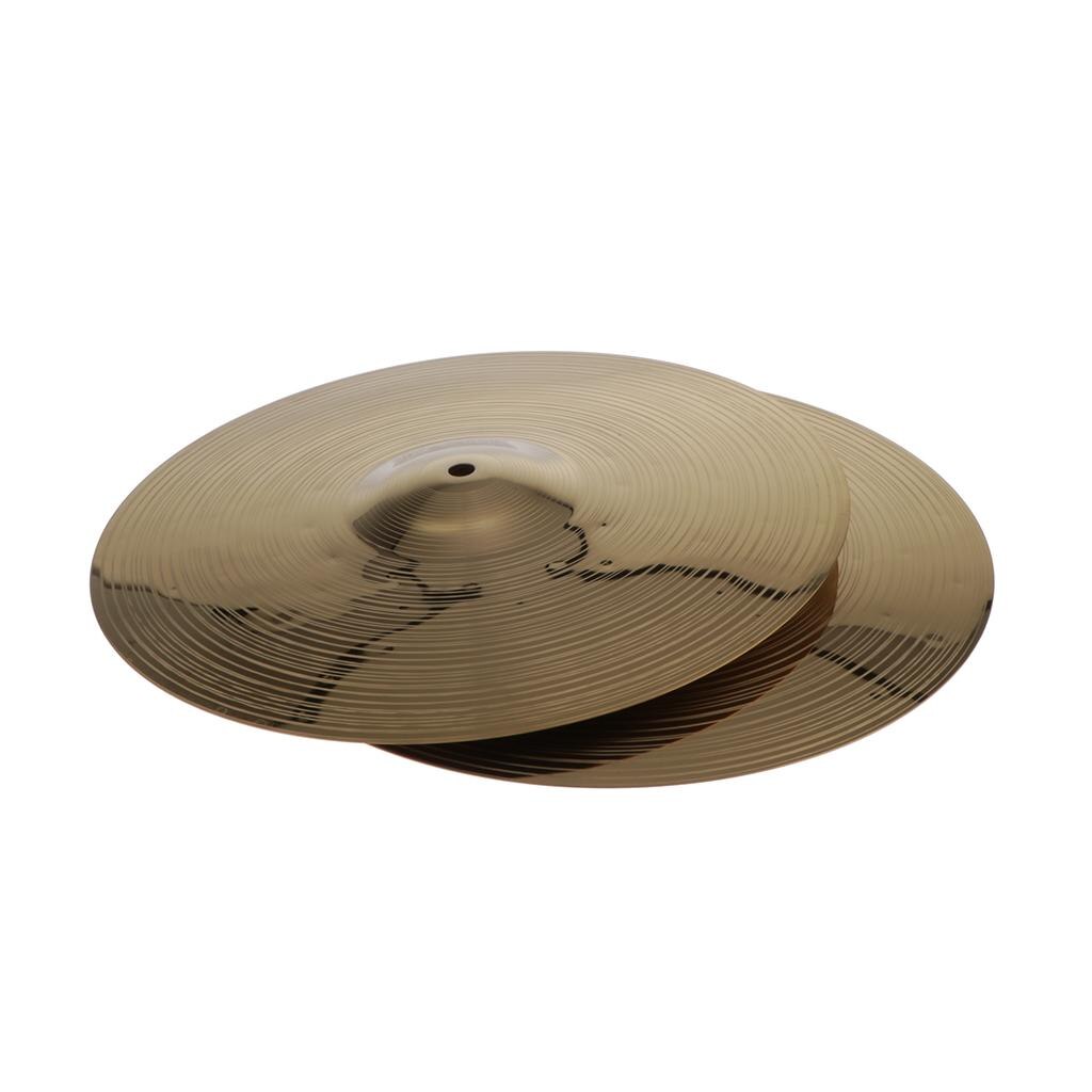 2 Stuks Messing Legering Crash Hi Hat Drum Cymbals... – Vicedeal
