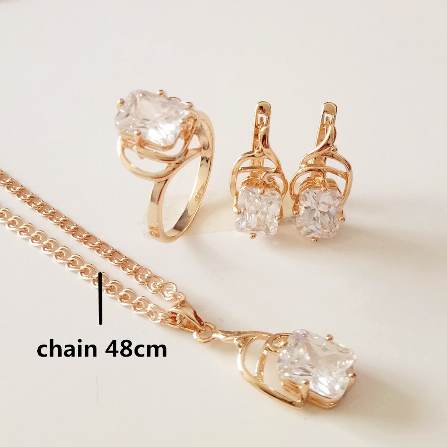 Dubai luxe dames sieradenset met 585 trendy ringen... – Vicedeal