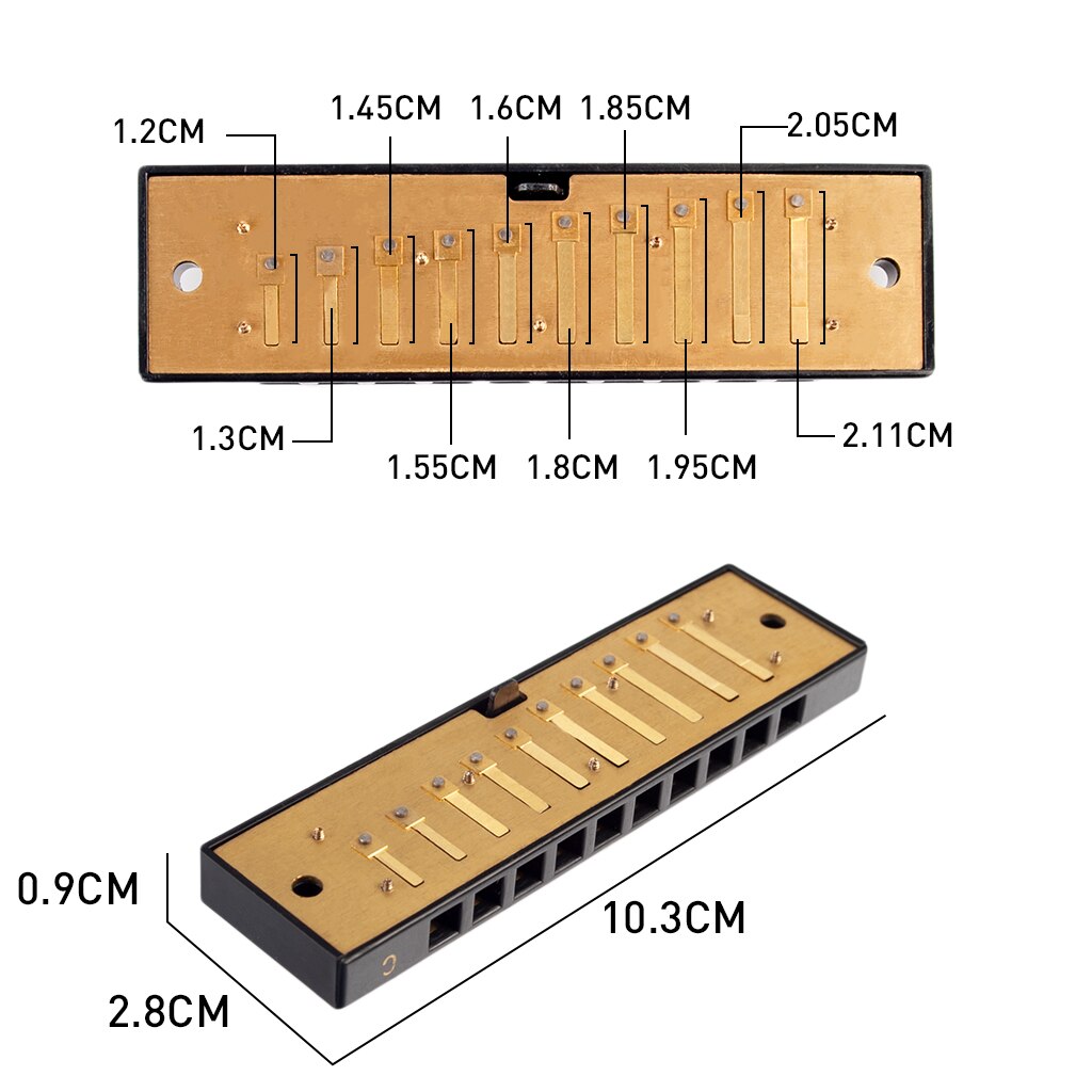 Naomi 10 Holes Harmonica Reed Replacement Reed Pla... – Grandado