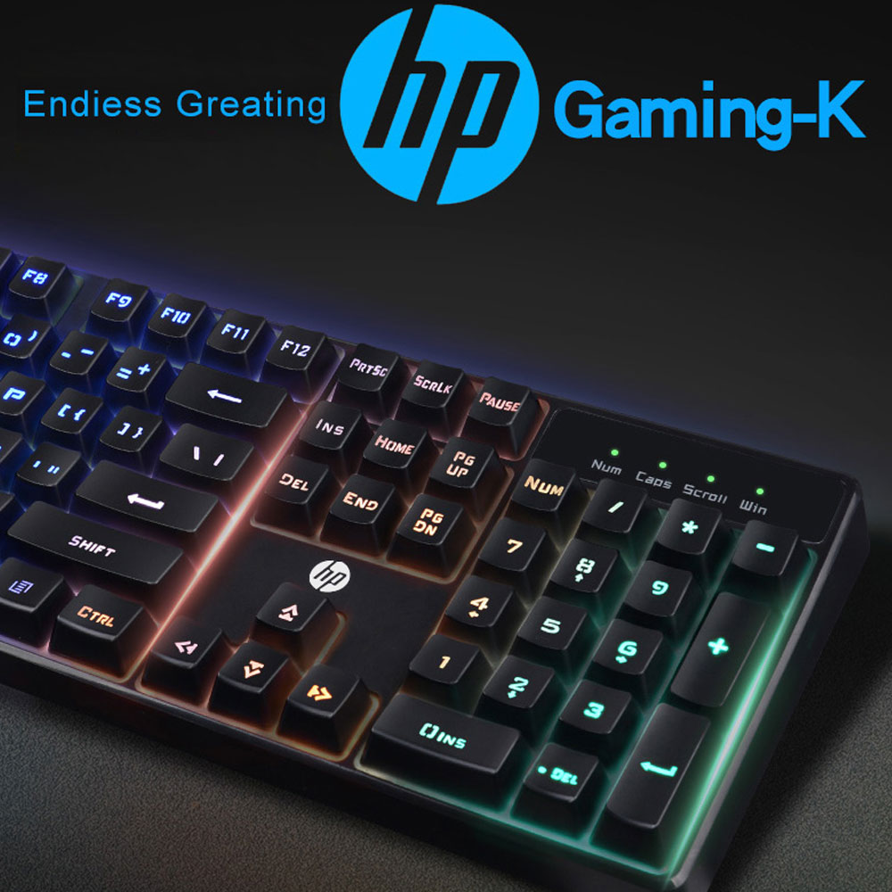 HP K300 Wired Waterproof Gaming Keyboard Mechanica... – Grandado