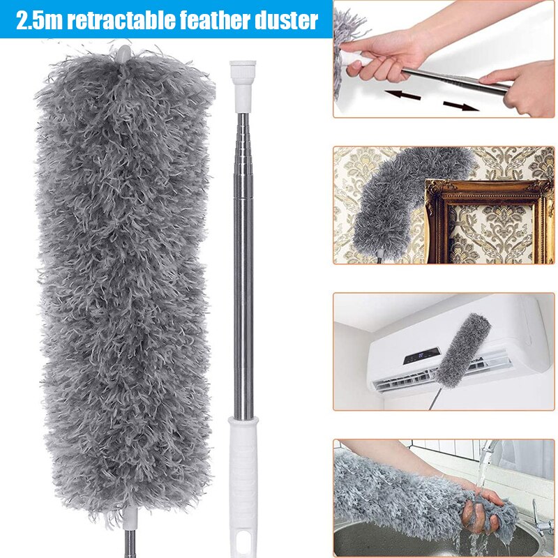 Telescopic Microfibre Duster Dusting Brush with Fl... – Grandado