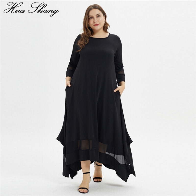 Losse Oversized Plus Size Moslim Jurk Vrouwen Zome... – Vicedeal