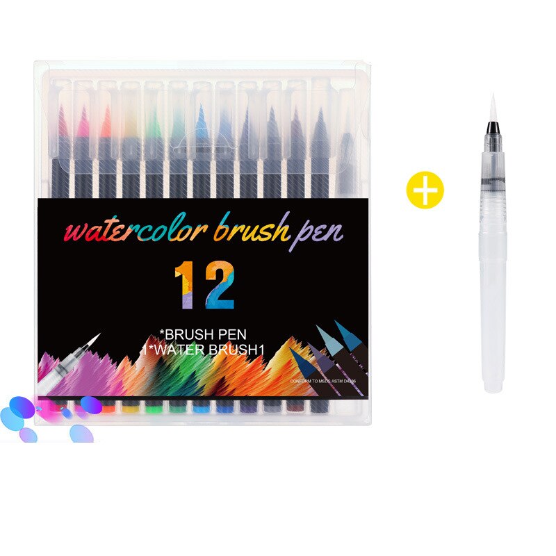 48 Color Soft Head Watercolor Brush Pens Art Marke... – Vicedeal