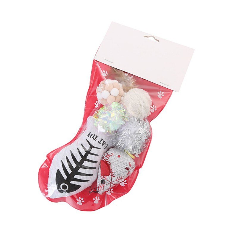 Pet Cat Dog Stocking Variety Pack Toy Christmas Co... – Vicedeal