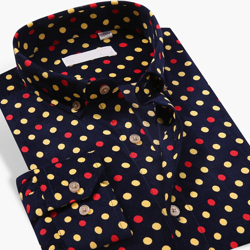 Luxe Klassieke Polka Dot Print Katoen Zachte Manne... – Vicedeal
