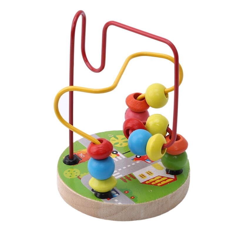 Wooden Bead Maze Educational Kids Child Bead Rolle... – Grandado