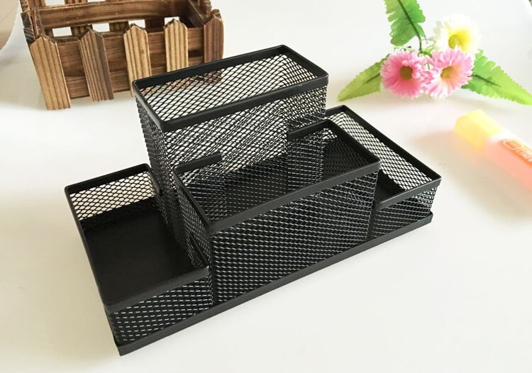 Mesh Cube Metal Stand Combination Holder Desk Desk... – Vicedeal