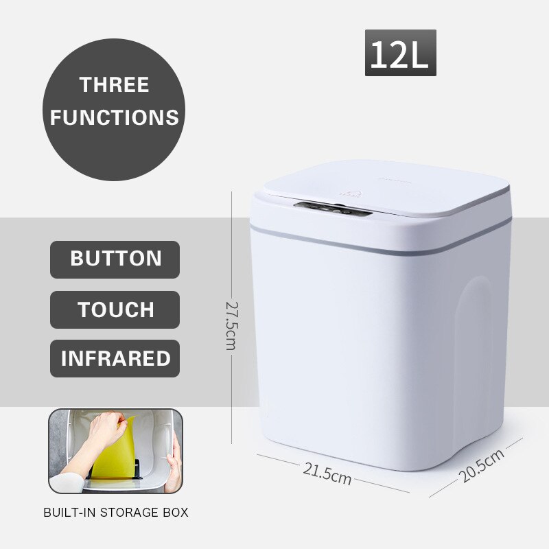 Home Intelligent Trash Can Automatic Touchless Ind... – Vicedeal