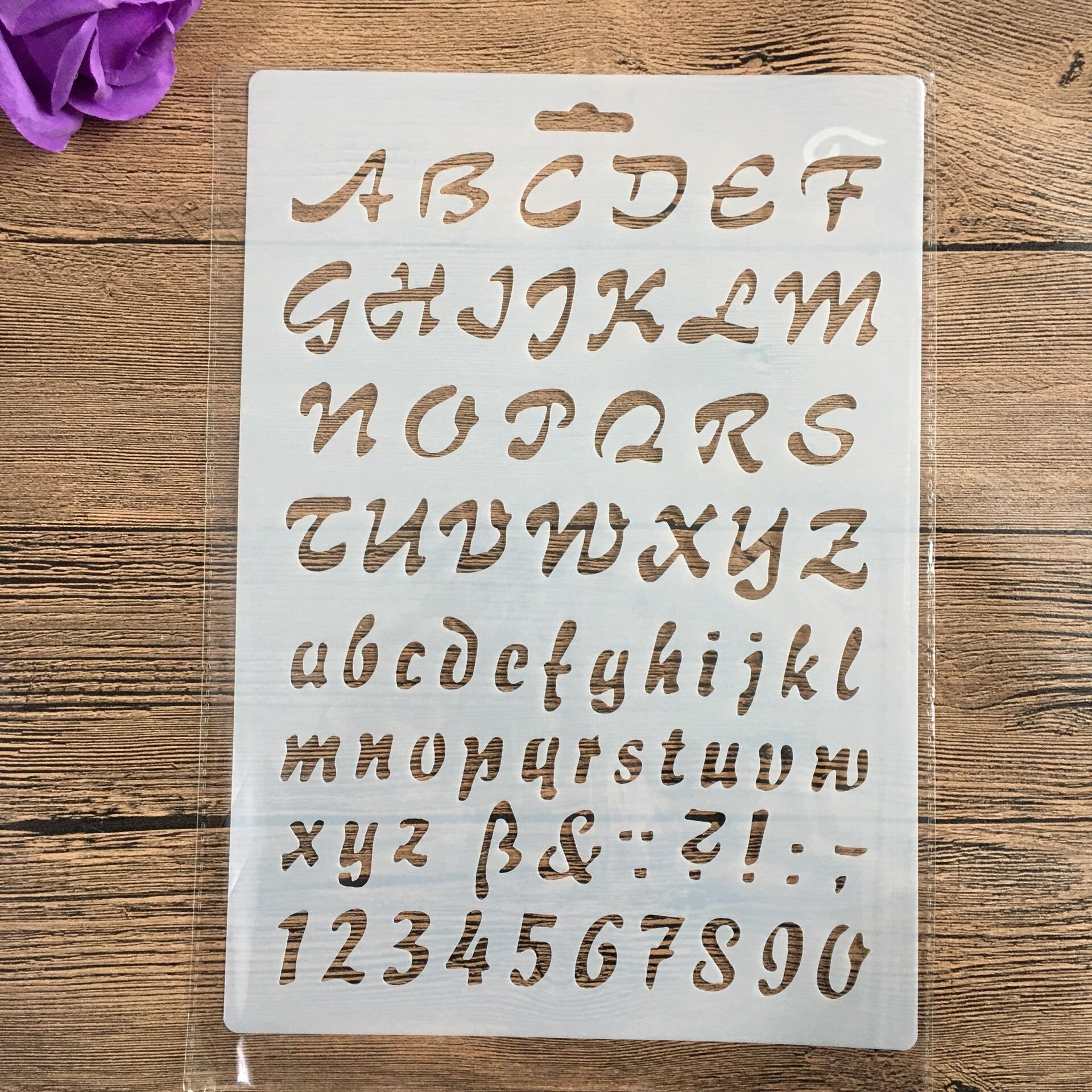 A4 letter and number Stencils Painting Coloring Em... – Vicedeal