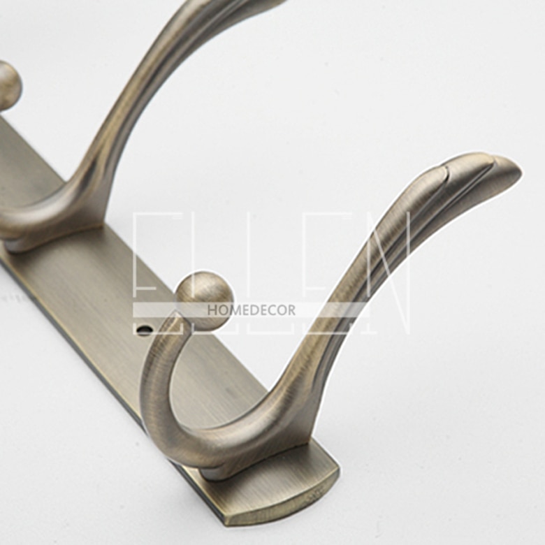 1-8 væg bøjle vintage messing kappe krog guld anti... – Grandado