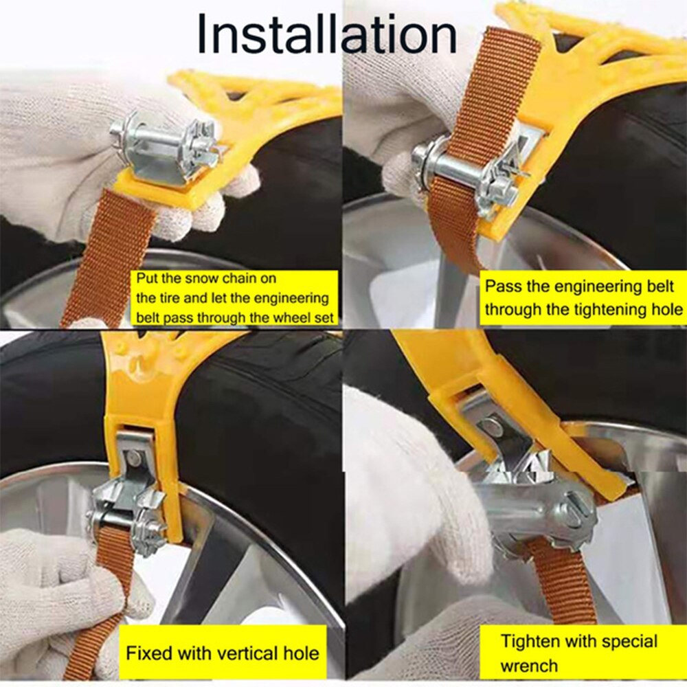 Thicker TPU Snow Chains Universal Car Suit Tyre Ge... – Grandado