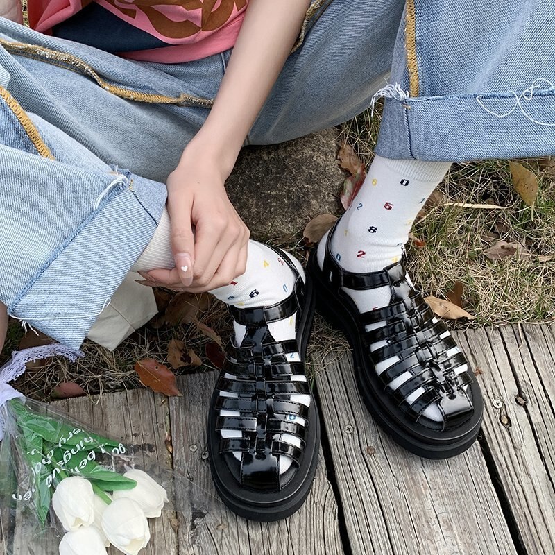 Women Sandals Gladiator Shoes Round Toe Platform F... – Grandado