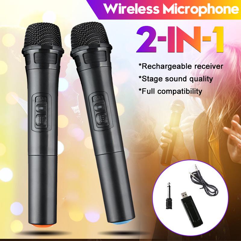 Professionele Uhf Draadloze Microfoon Systeem Dual... – Vicedeal