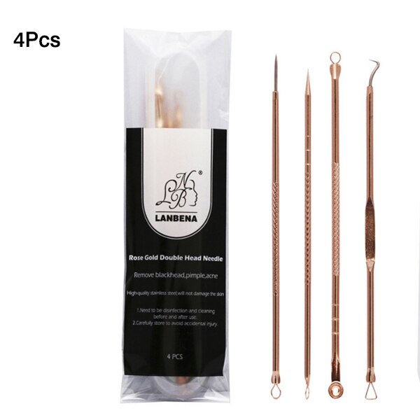 4Pcs Pickel Akne Nadel Makel Mitesser Remover Pinz... – Vicedeal
