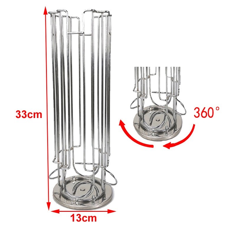Iron Chrome Plating Display Capsule Rack Rotatable... – Grandado