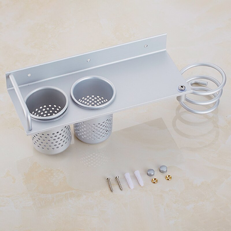 Wall-mounted Spiral Hair Dryer Storage Rack Hair C... – Grandado