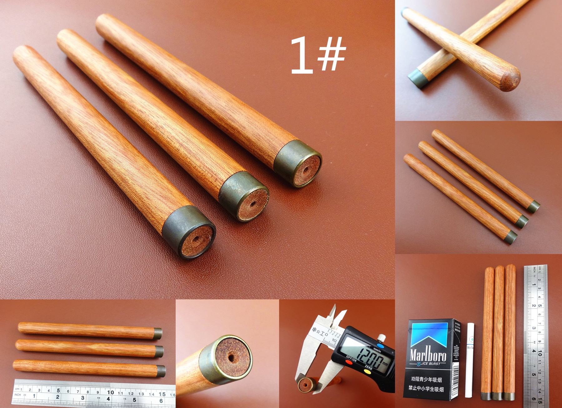 6 slags 3 stk unikke læder håndværk syl burin grav... – Grandado