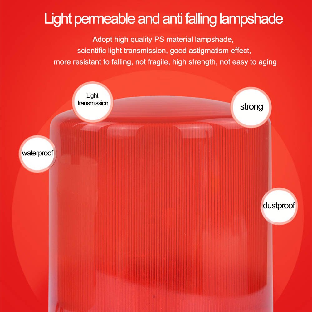 Rotary LED Strobe Alarm Lamp Signal Warning Light ... – Vicedeal