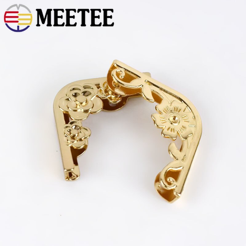 Meetee 4/10pcs 35X46mm Bag Corner Protector Metal ... – Grandado