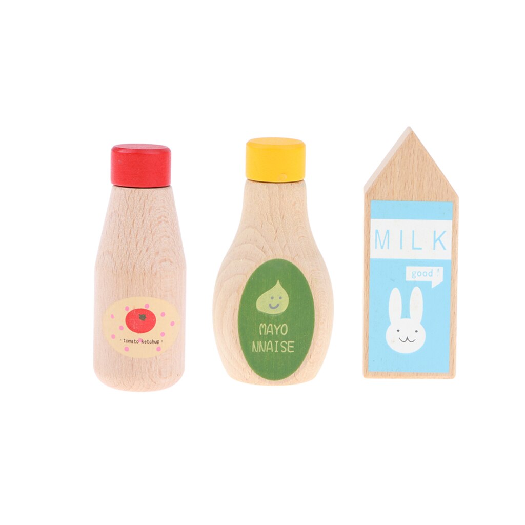 Condiments Tomato Ketchup Mayonnaise Bottle Wooden... – Grandado