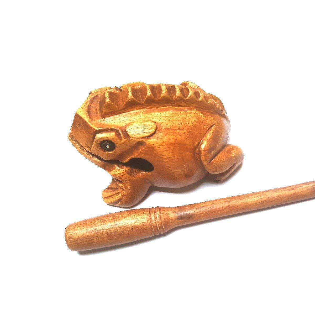 Medium 4 inch Wood Frog Guiro Rasp - Musical Instr... – Grandado