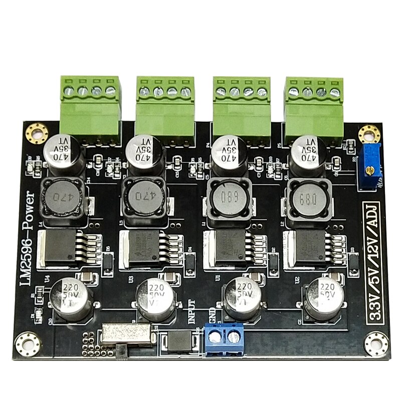 LM2596 multi-kanal schalt netzteil 3,3 V/5V/12V/ADJ einstellbare ...
