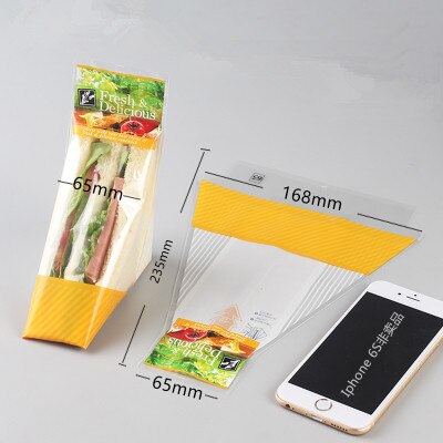 100pcs Sandwich packaging box white card carton ba... – Grandado