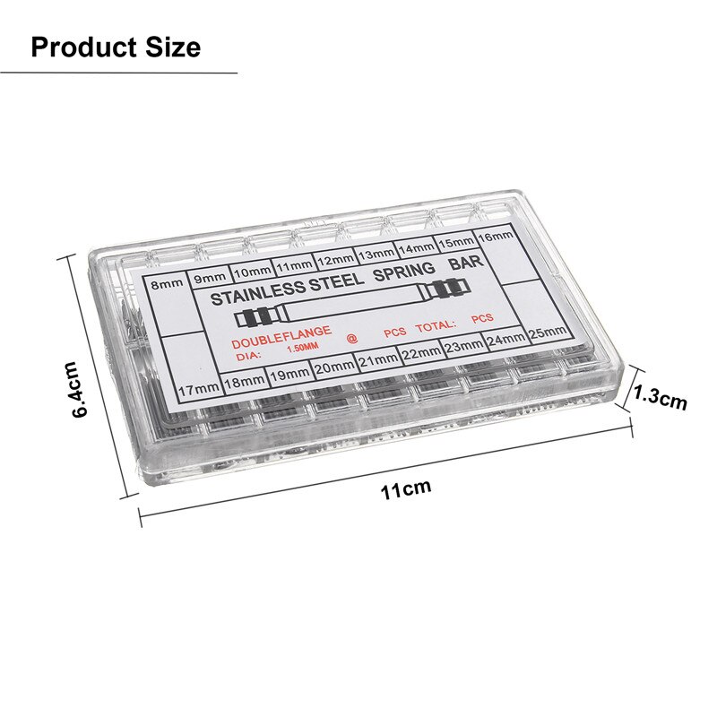 360Pcs Watch Band Spring Bars Roestvrij Staal Horl... – Vicedeal