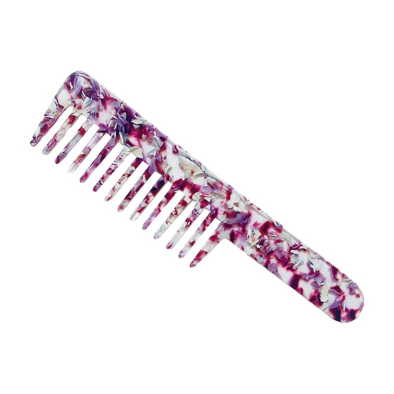 Acetate Detangle Hair Comb Marble Stone Print Anti... – Vicedeal