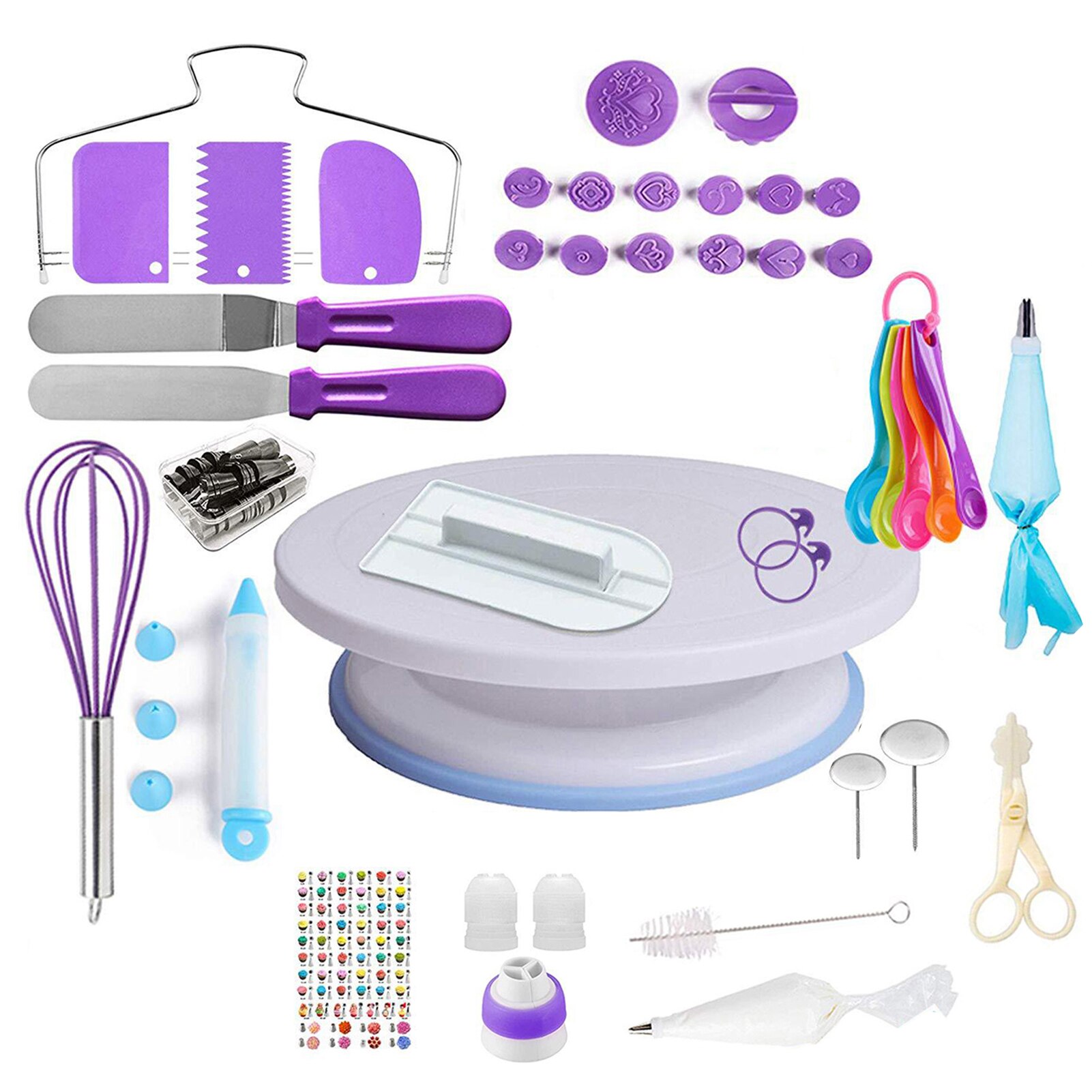 137PCS/Set Cake Decorating Tools Kit Turntable Pas... – Grandado