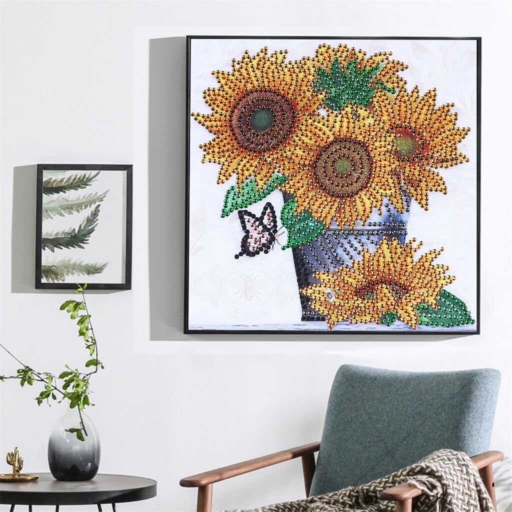 5d diamantbroderi solsikke diamantmaling korssting... – Vicedeal