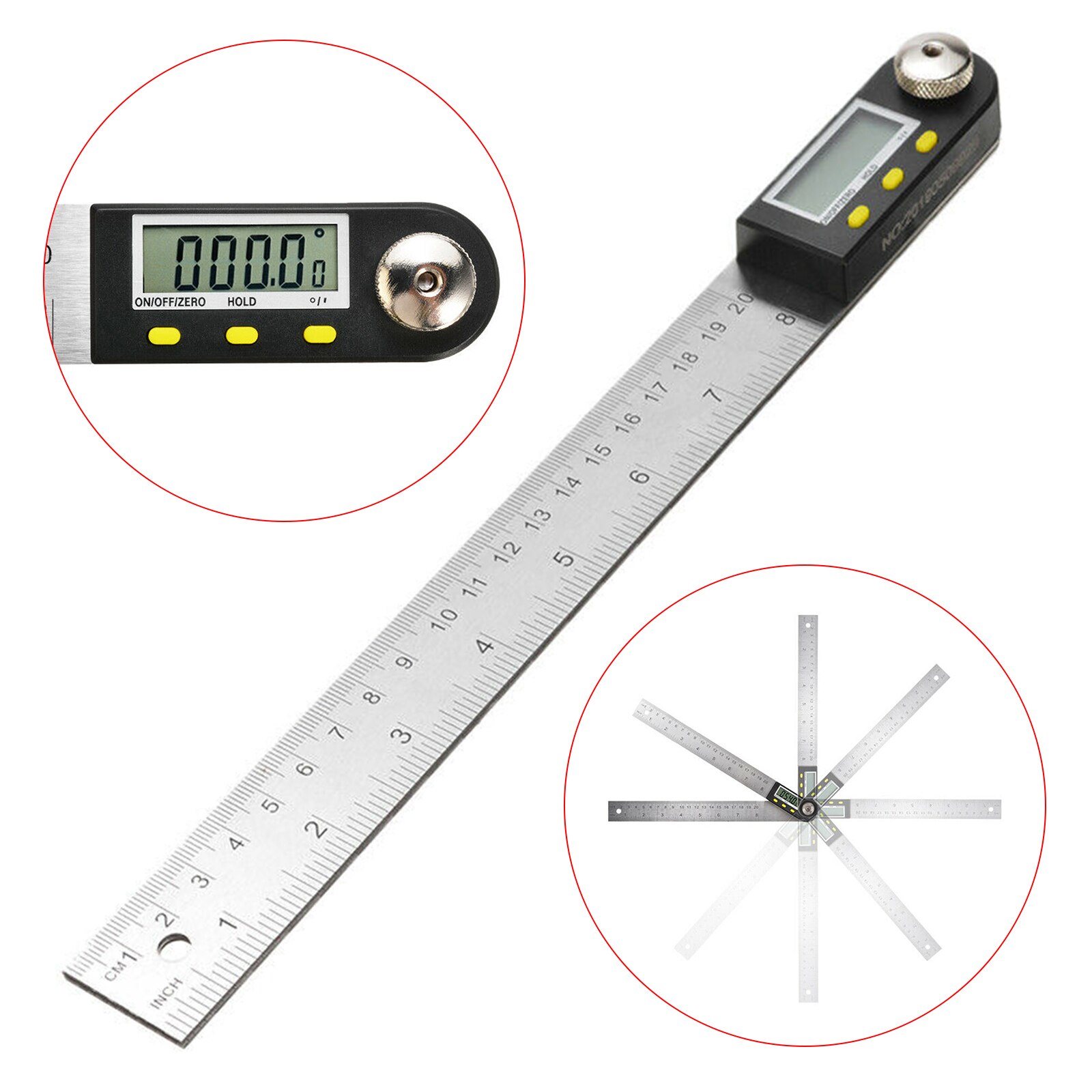 Artudatech 200mm Electronic Digital Angle Finder 8... – Grandado