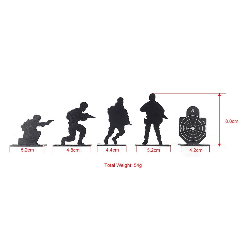 5pcs Frosted Matte Metal Aluminum Shooting Targets... – Grandado