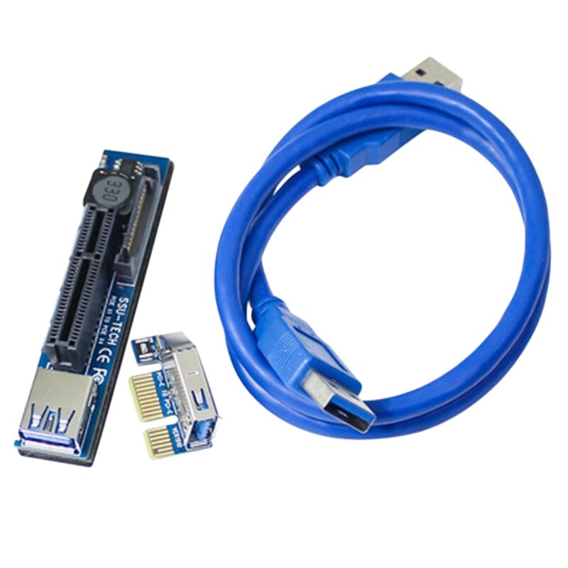 MOOL Add On Card PCI-E Riser PCIE PCI-Express X1 T... – Vicedeal