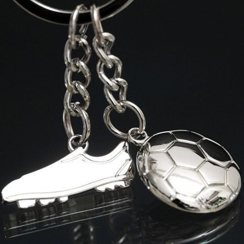 3D Cute Metal Ring Key Keychain Keyfob Cool Soccer... – Grandado