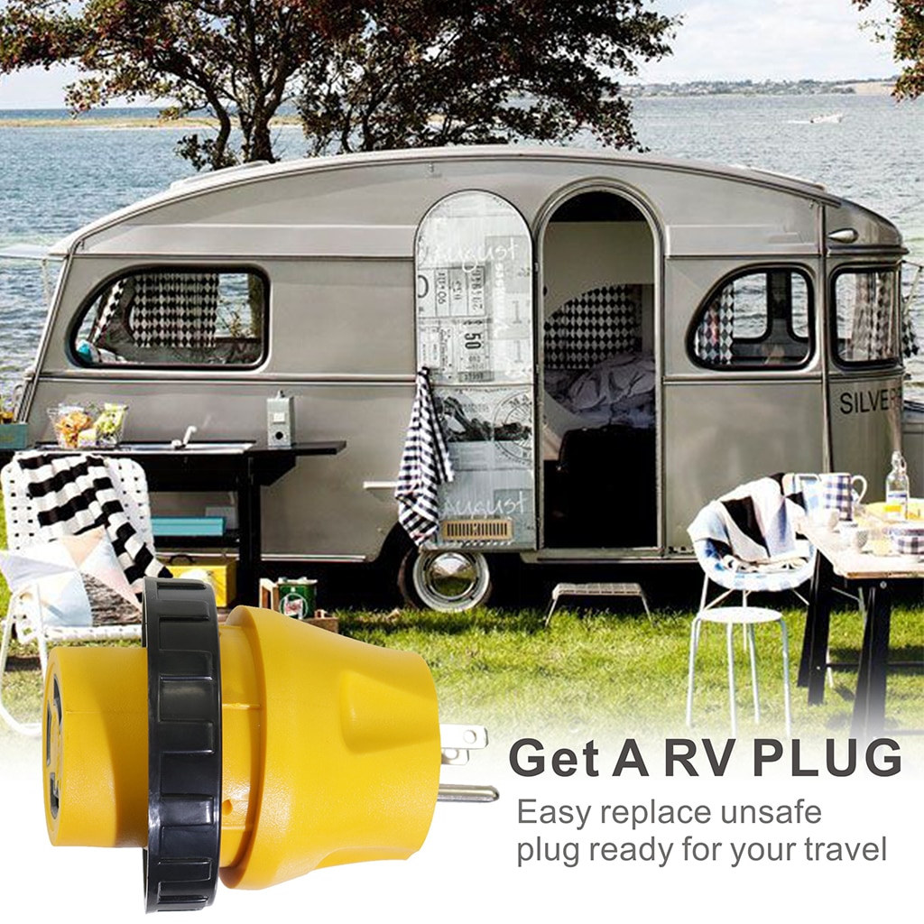 RV Electrical Locking Adapter 15A Male to 30A Fema... – Grandado