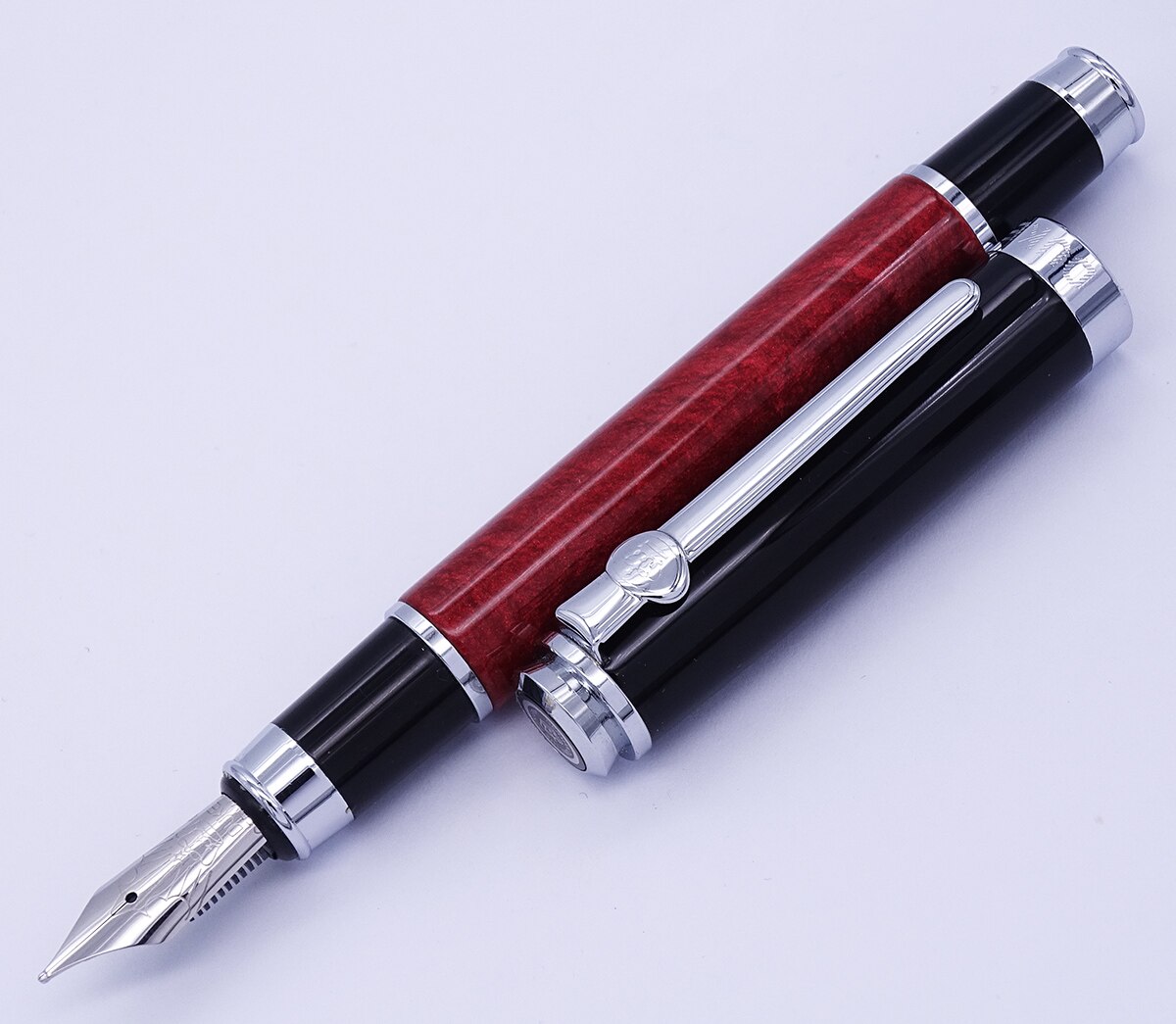 Duke Celluloid Red Fountain Pen Beautiful Quicksan... – Vicedeal