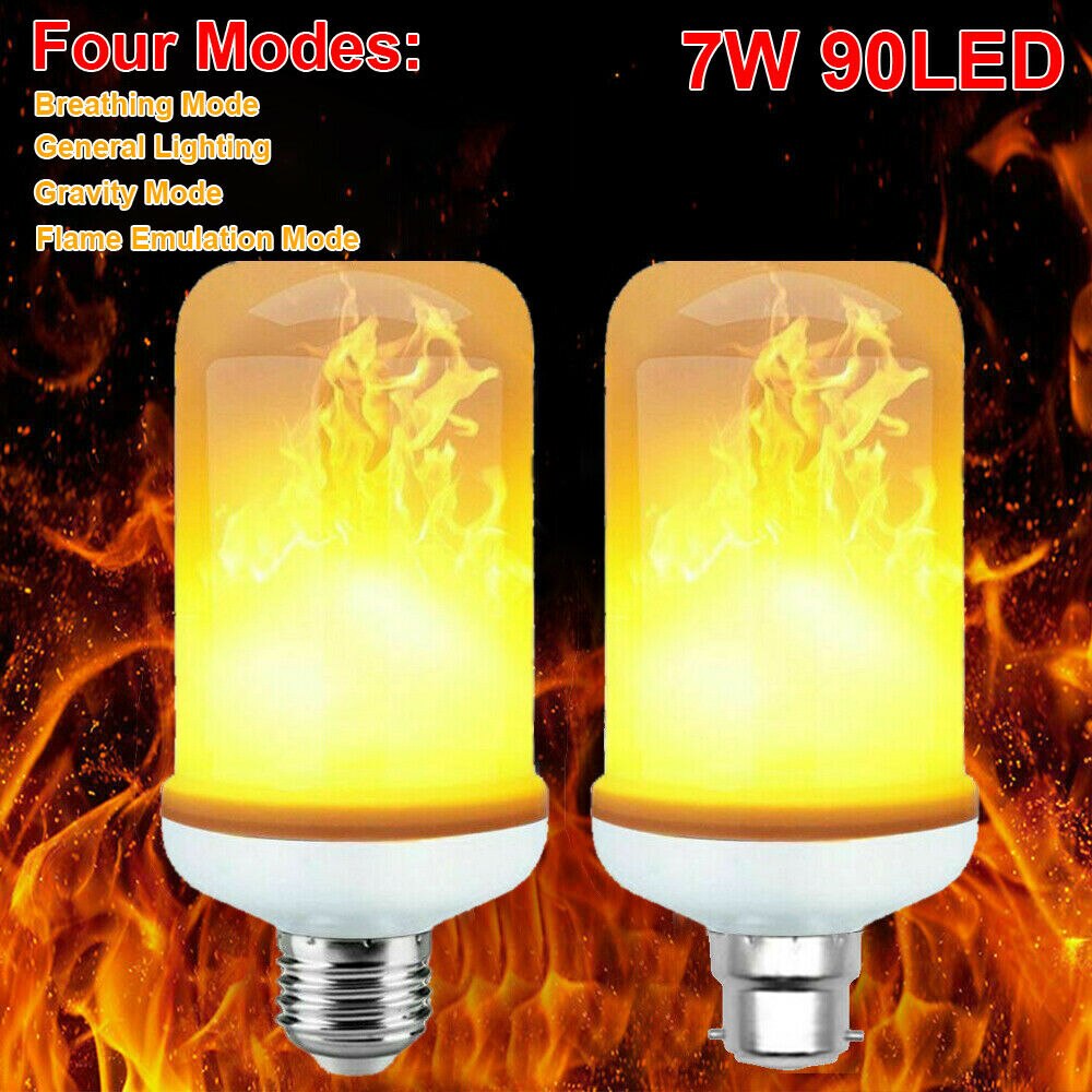 4 Modi 7W E12 E14 E26 B22 E27 Led Vlam Lampen 85-2... – Grandado
